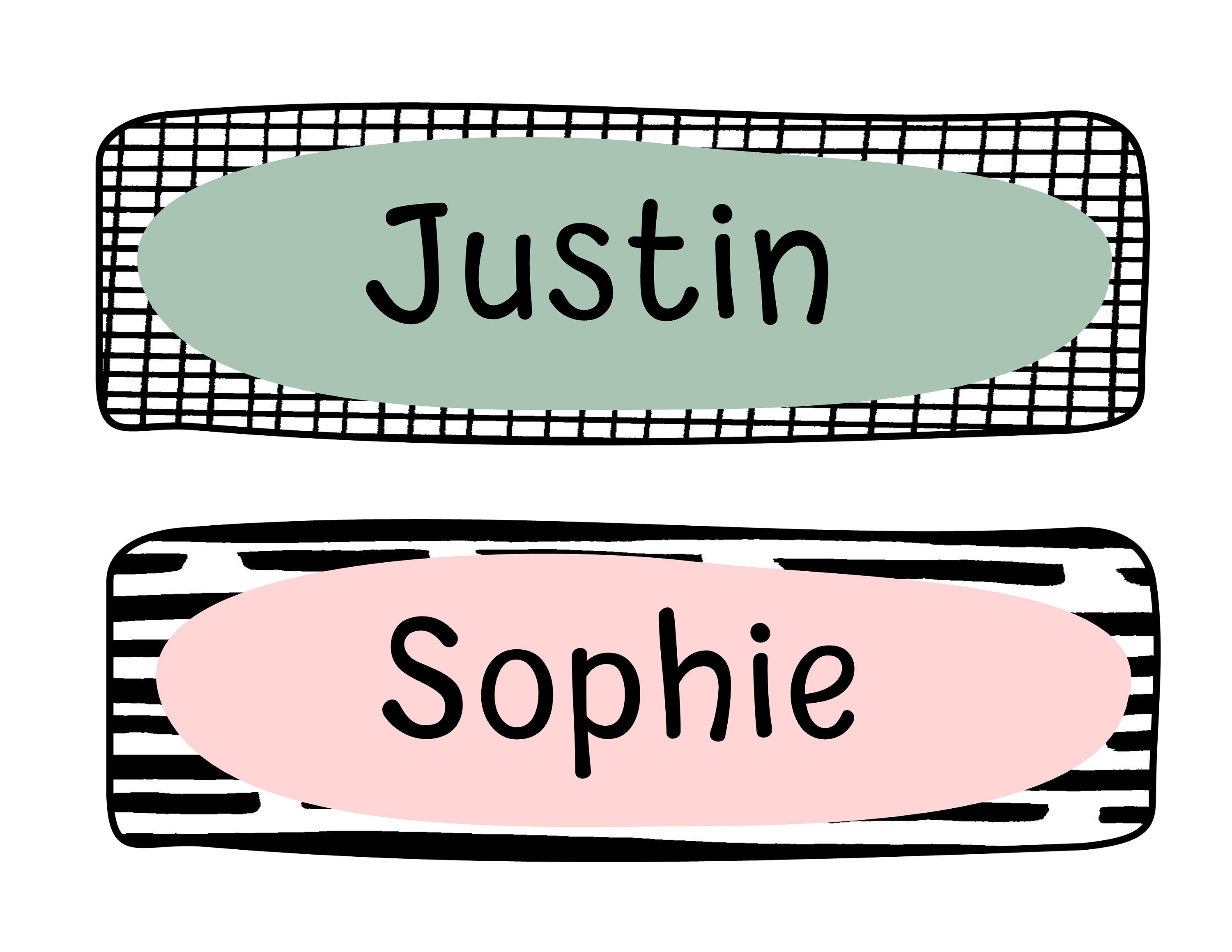 Student Name Tags, Student Labels, Classroom Labels, Boho Classroom ...