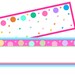 Printable Bright Polka Dots Name Tags, Stars Name Labels, Editable ...