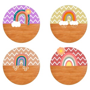 Circular Classroom Labels,student Name Tags,editable Name Tags, Rainbow ...