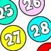 Printable Round Number Labels, Cubby Labels, Book Bin Labels, Number ...