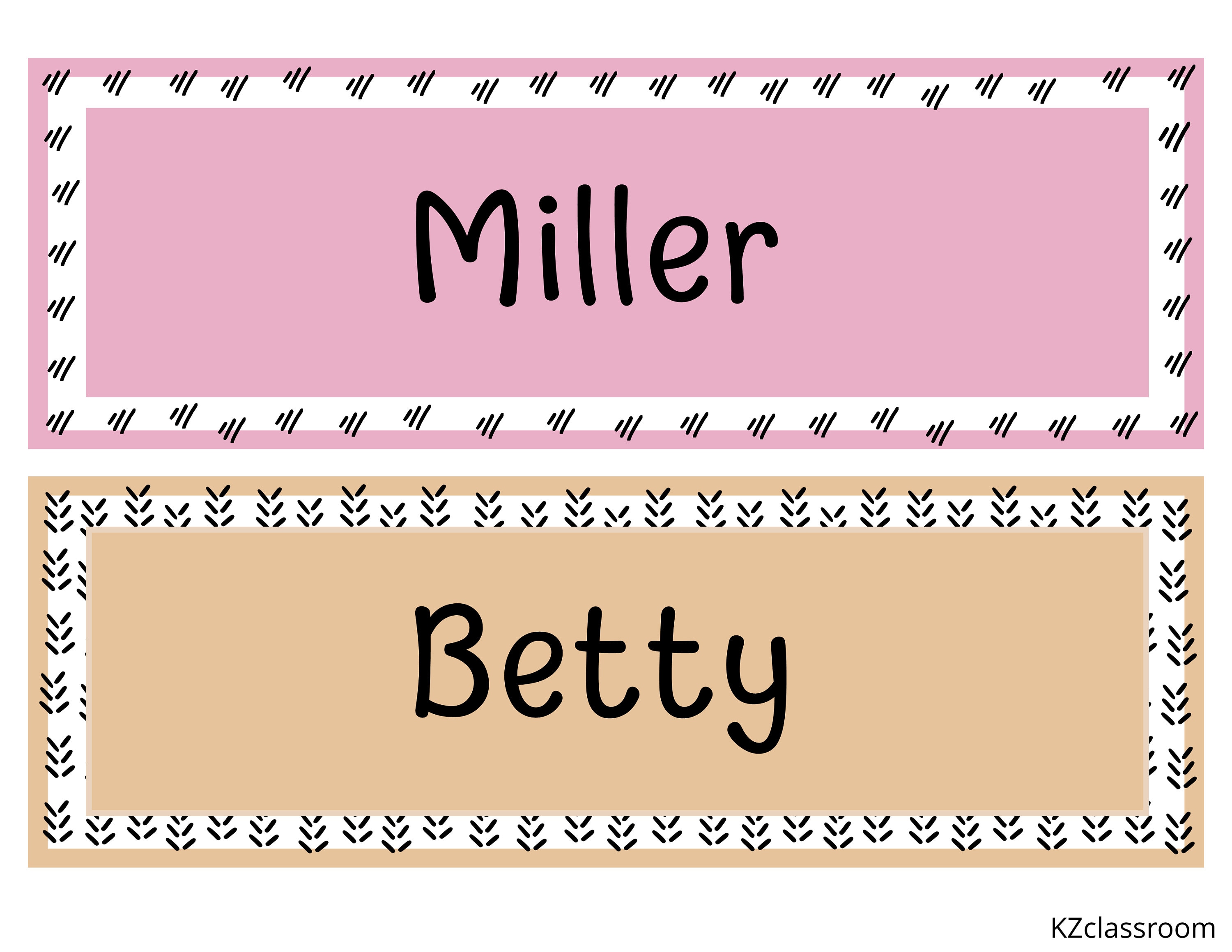Boho Classroom Labels, Student Name Tags, Back to School Labels ...