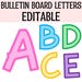 Printable Bright Alphabet Letters, Classroom Decor (PDF) - Etsy