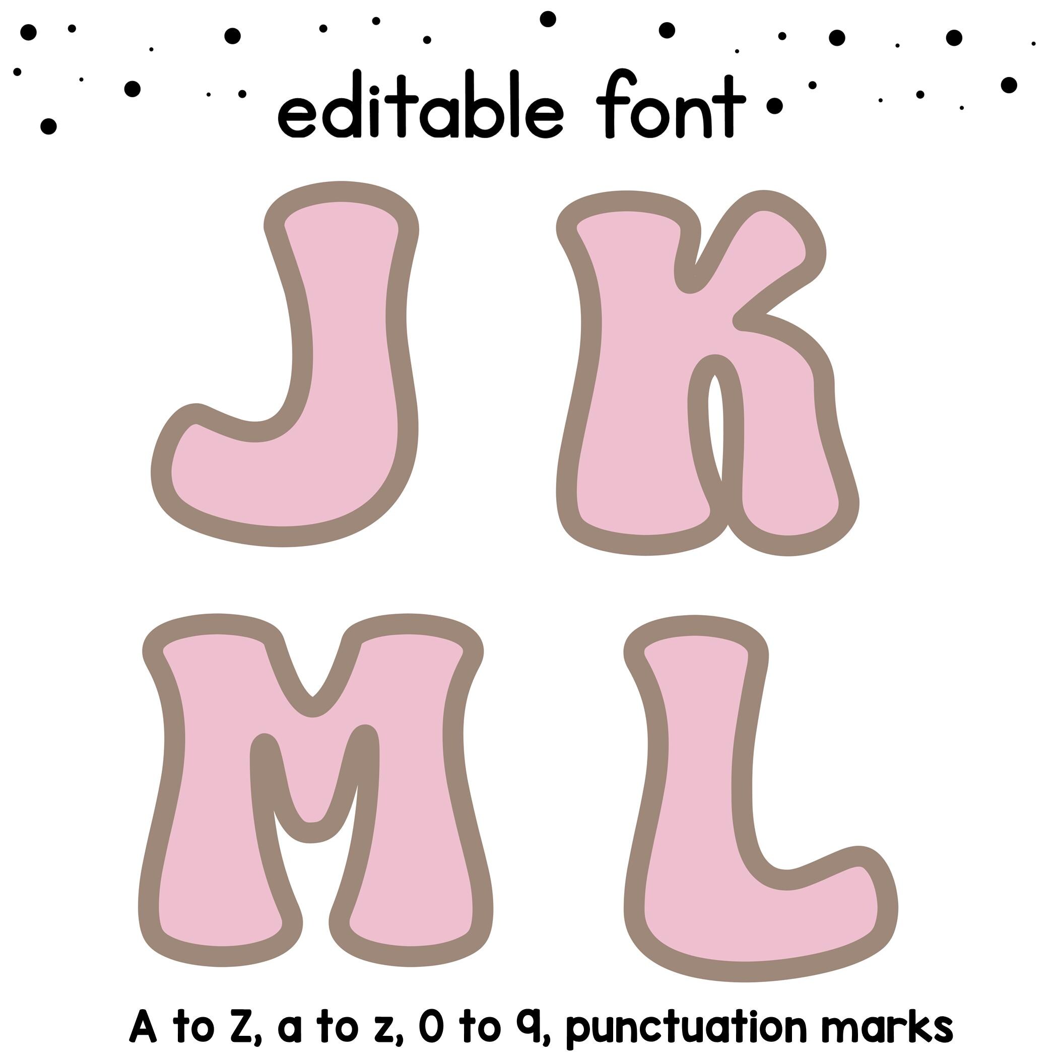 Printable Boho Neutral Bulletin Board Letters, Alphabet Letters, Back ...