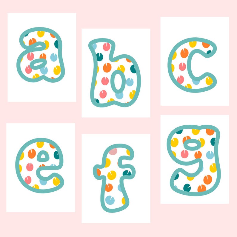 Back to School Printable Bright Bulletin Board Letters, Classroom ...