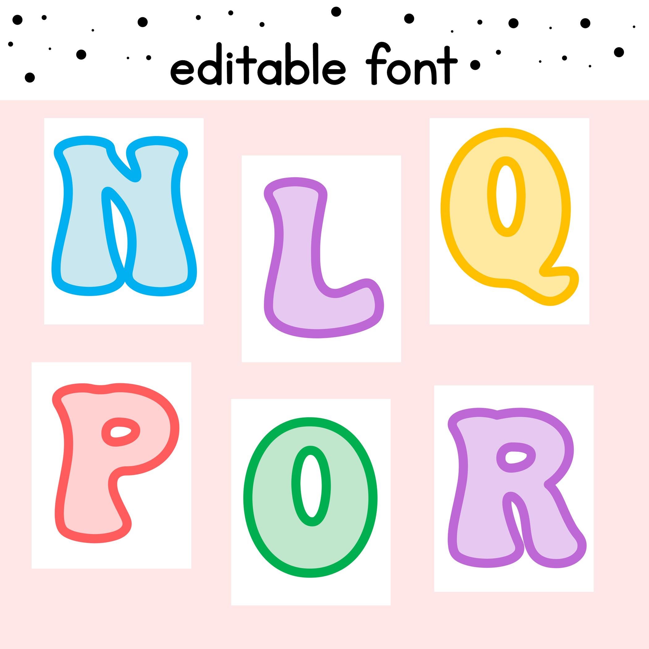 Back to School Bright Bulletin Board Letters, Wall Decor, Nursery Decor ...