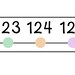 Printable Large Number Line, Pastel Colors Number Line, Number Line ...