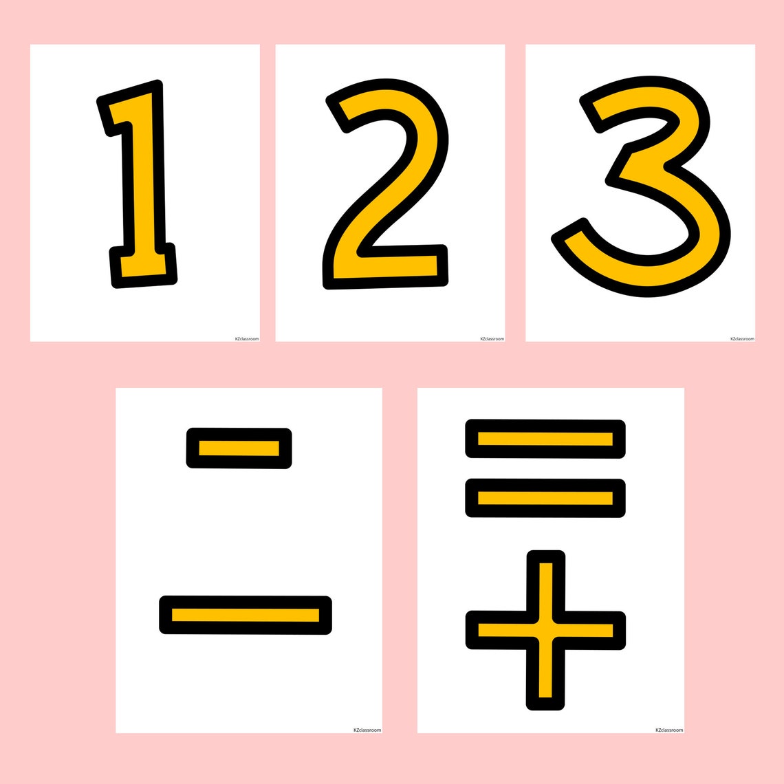Yellow Bulletin Board Letters, Printable Classroom Decor (PDF) - Etsy