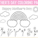 Rainbow Mother's Day Coloring Pages for Kids (PDF Pattern) - Etsy