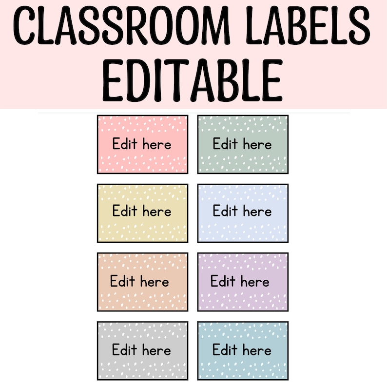 Printable Classroom Labels, Student Name Tags, Cubby Labels, Back to ...
