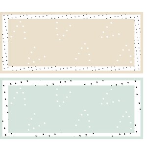 Printable Boho Neutral Name Labels, Student Name Labels, Classroom ...