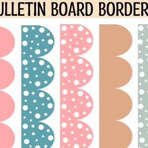 Bulletin Board Borders, Classroom Borders, Polka Dots Bulletin Board ...
