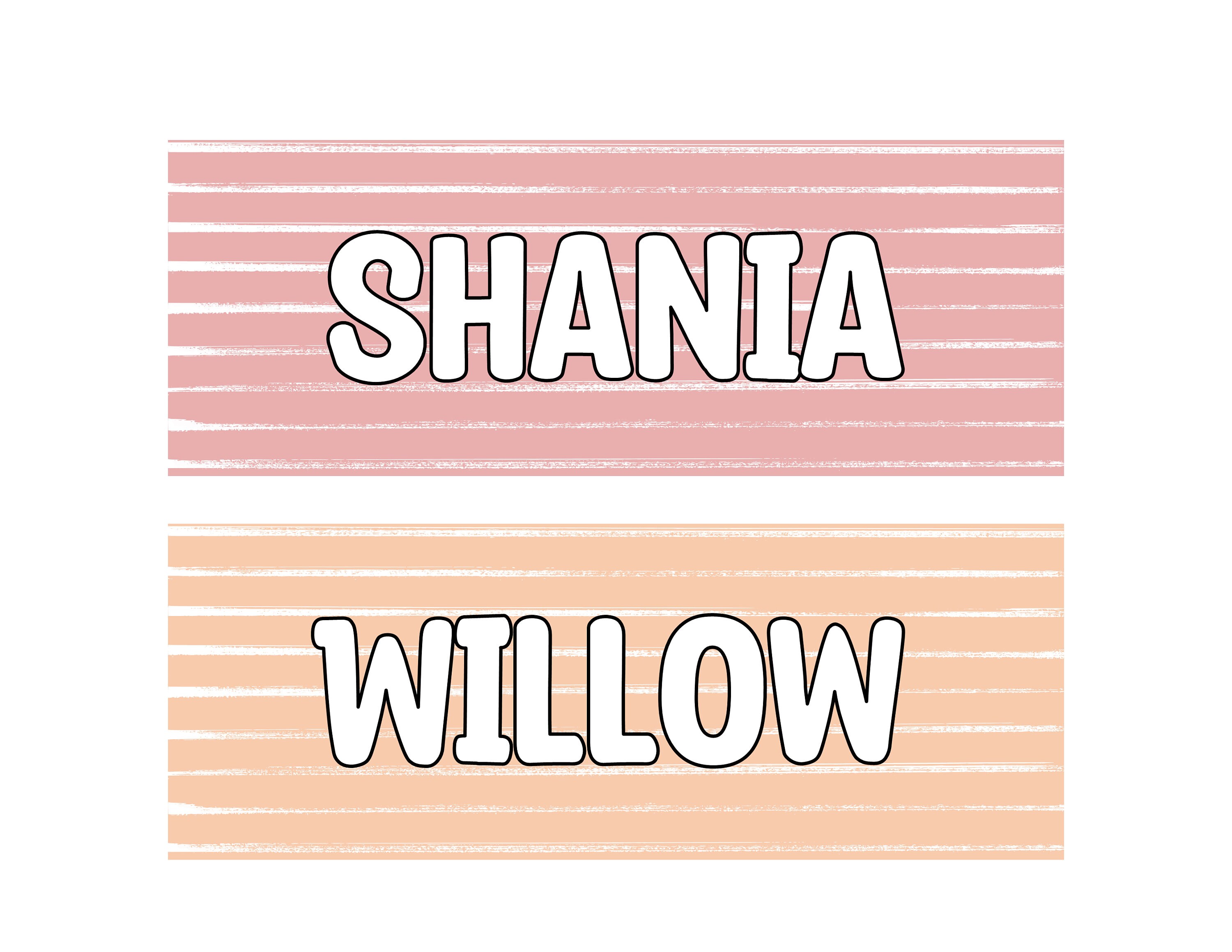 Student Name Labels, Pastel Color Name Tags, Student Cubby Name Plates ...