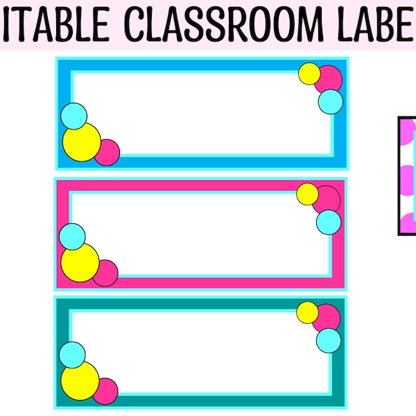 Polka Dot Labels - Etsy