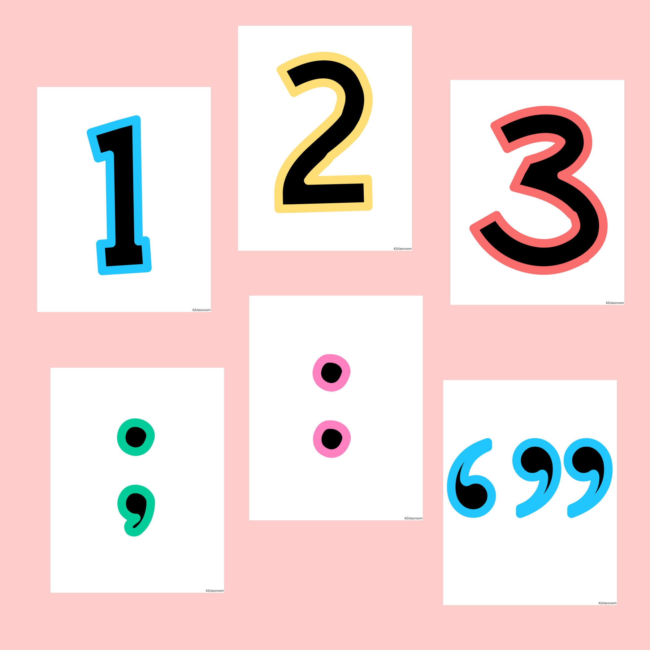 Printable Bright and Black Bulletin Board Large Alphabet Letters ...