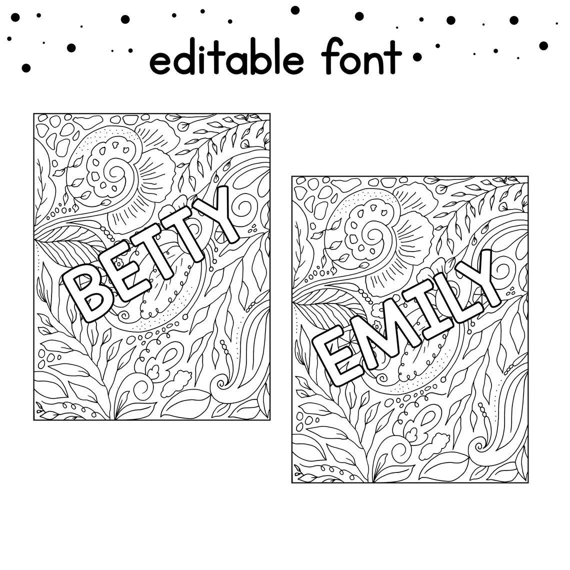 Printable Personalized Name Coloring Pages, Custom Name Coloring ...