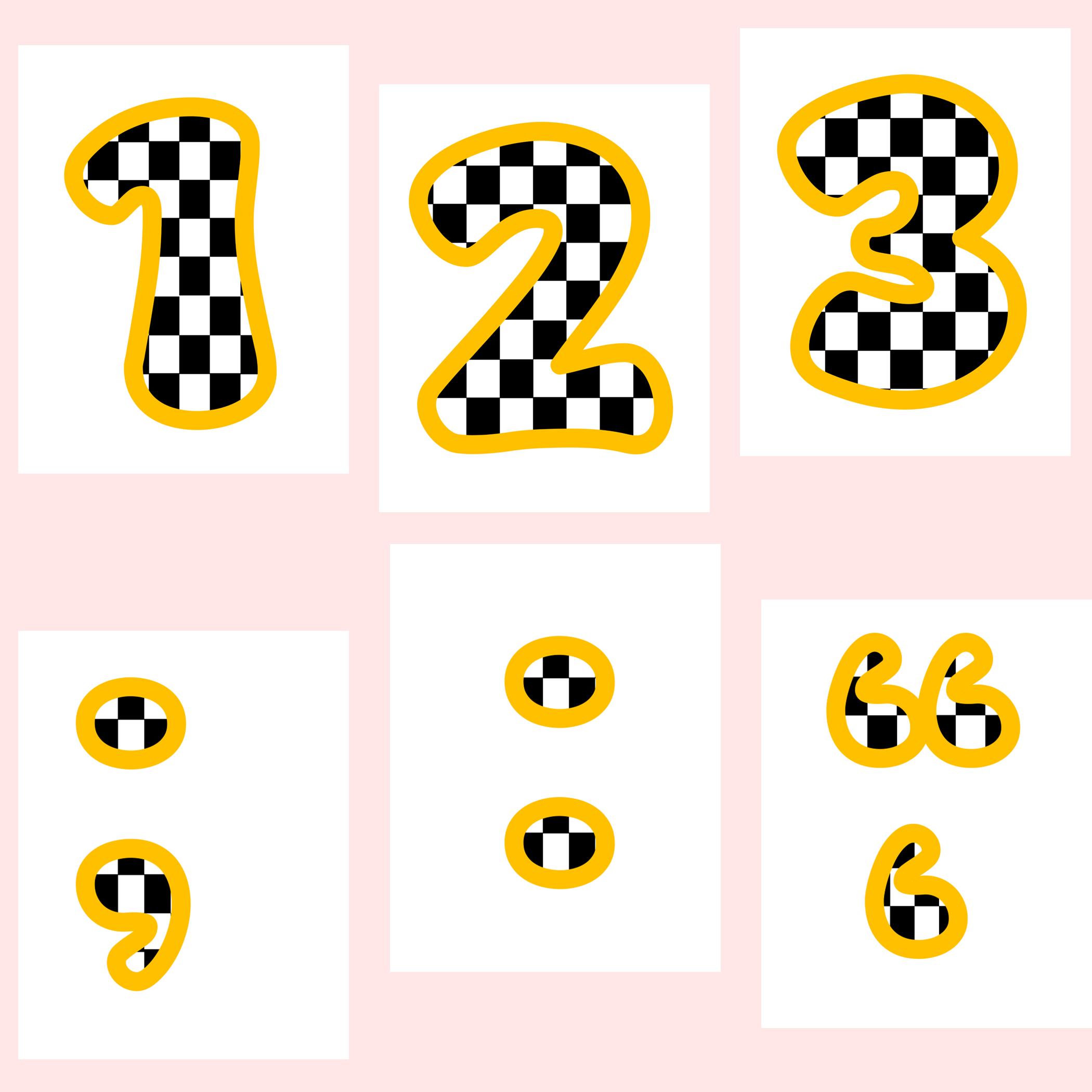 Printable Checkered Bulletin Board Alphabet Letters for Wall Display ...