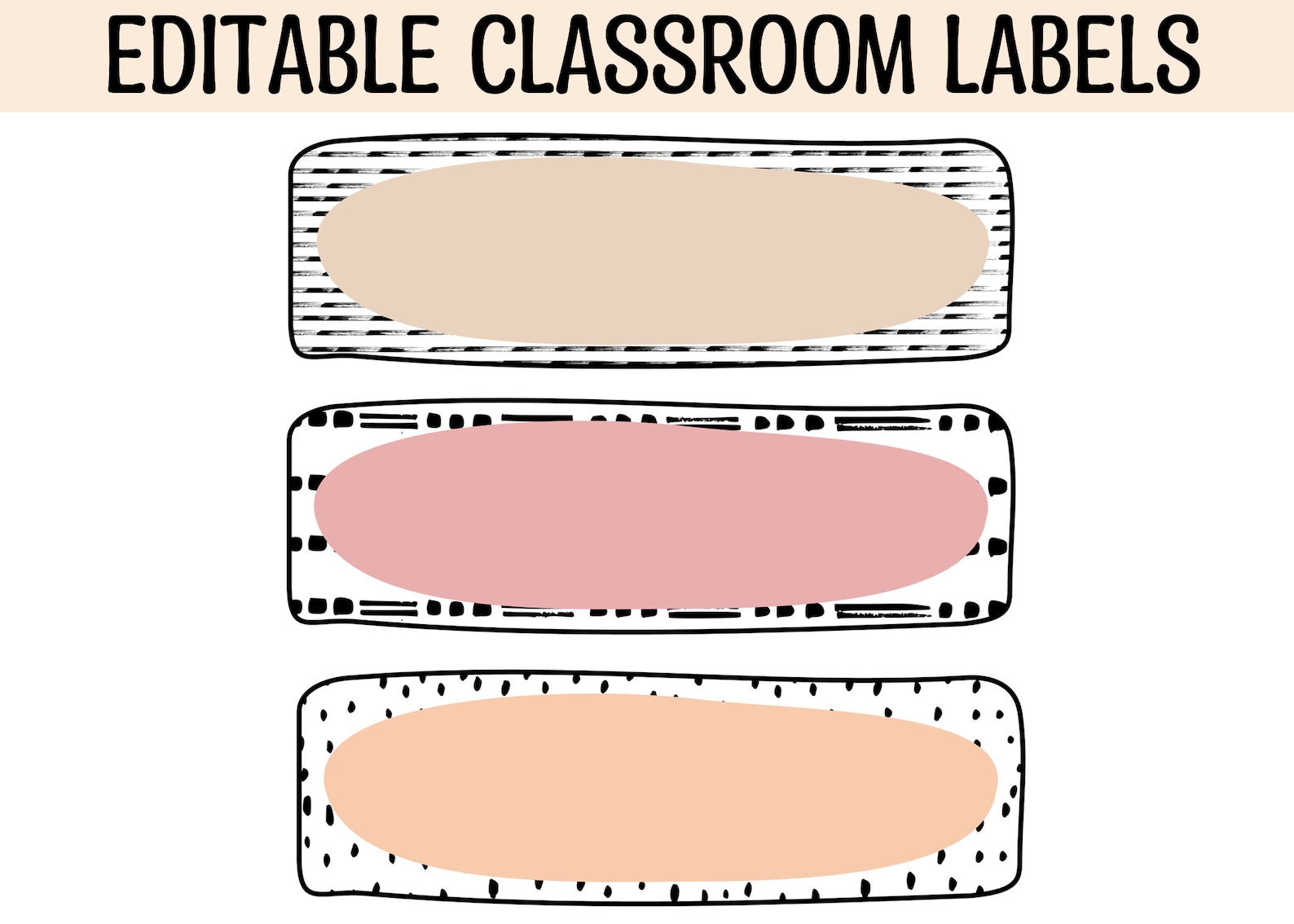 Student Name Tags, Student Labels, Classroom Labels, Boho Classroom ...