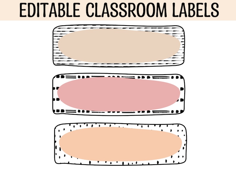 Student Name Tags, Student Labels, Classroom Labels, Boho Classroom ...