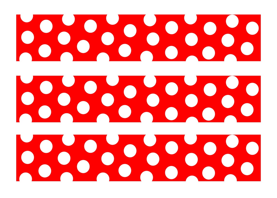 Polka Dots Bright Colors Bulletin Board Borders, Printable Classroom ...