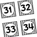 Printable Black and White Number Labels, Calendar Number Labels ...
