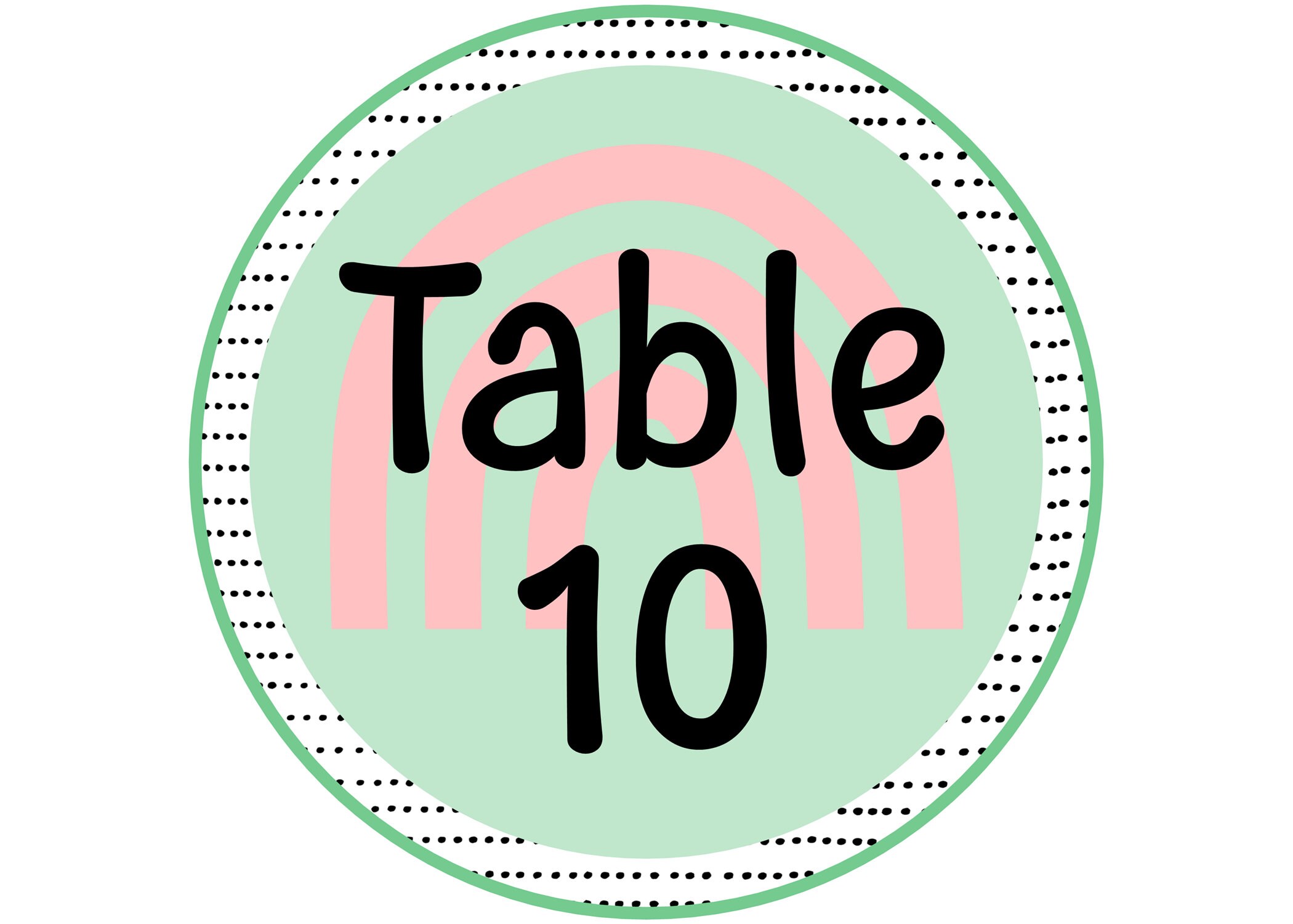 Boho Pastel Rainbow Classroom Table Team and Group Numbers - Etsy