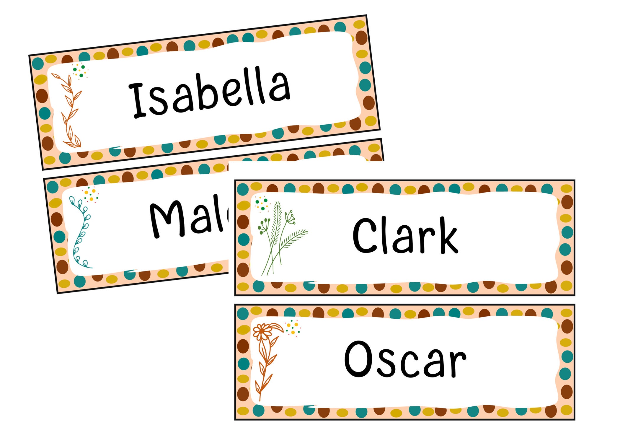 Printable Botanical Name Labels, Plant Based Classroom Labels, Boho ...