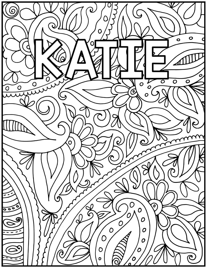 Printable Custom Name Coloring Pages, Coloring Worksheets for Kids ...