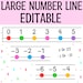 Printable Boho Neutral Large Number Line, Large Number Line Wall ...