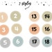 Printable Number Labels Bundle Pack, Round Number Labels, Black and ...