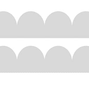 Printable Boho Checkered Bulletin Board Borders, Scalloped School Board ...