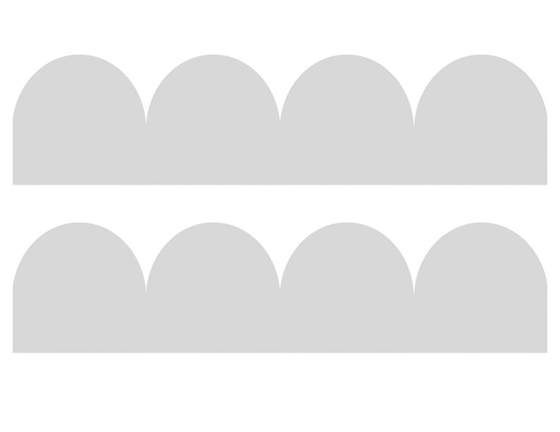 Printable Boho Checkered Bulletin Board Borders, Scalloped School Board ...