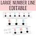 Black and Bright Large Number Line Wall Display,editable Classroom ...