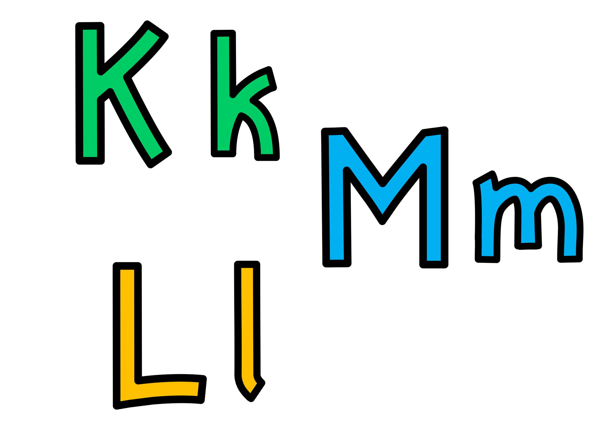 Printable Bright Bulletin Board Large Alphabet Letters, Colorful ...