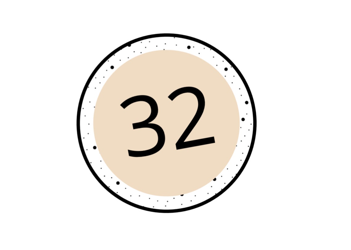 Number Labels, Printable Circle Number Tags, Math Numbers, Circle ...