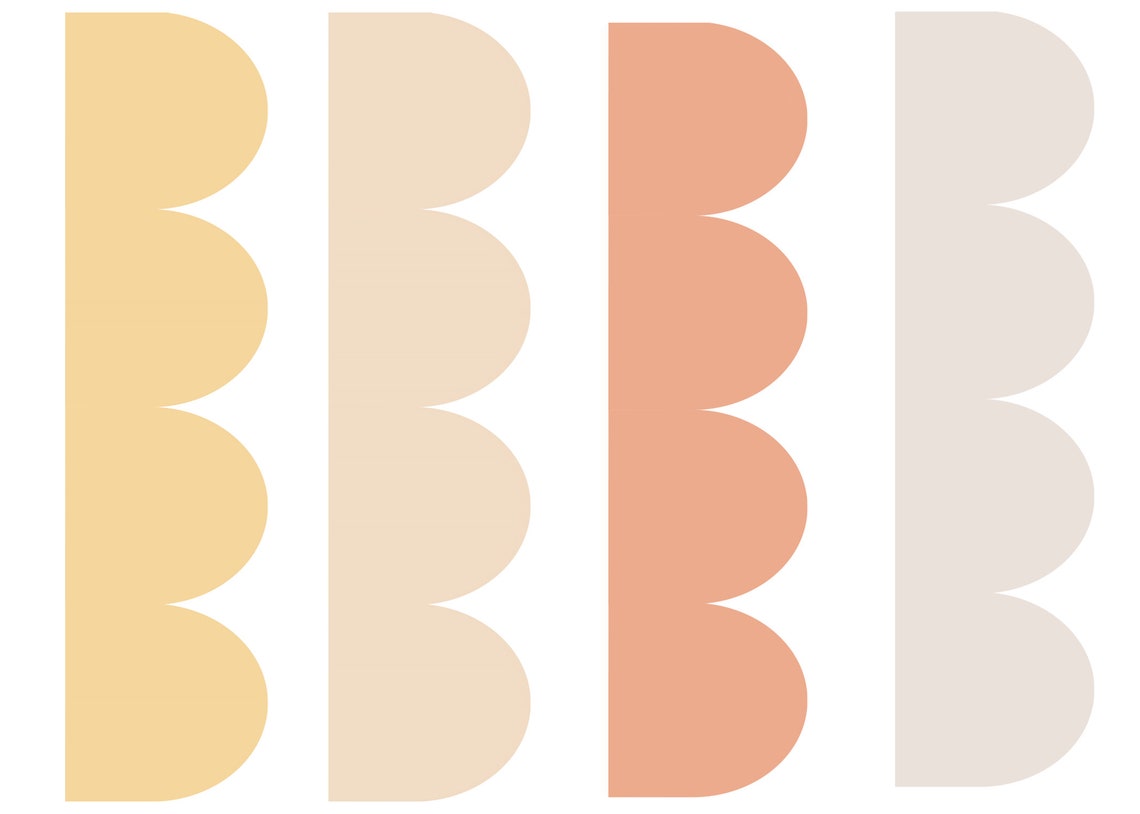 Scalloped Borders, Boho Bulletin Board Borders, Boho Neutral Classroom ...