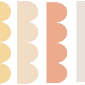 Scalloped Borders, Boho Bulletin Board Borders, Boho Neutral Classroom ...