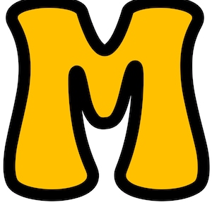 Printable Yellow Bulletin Board Letters for Elementary Decor, Large ...