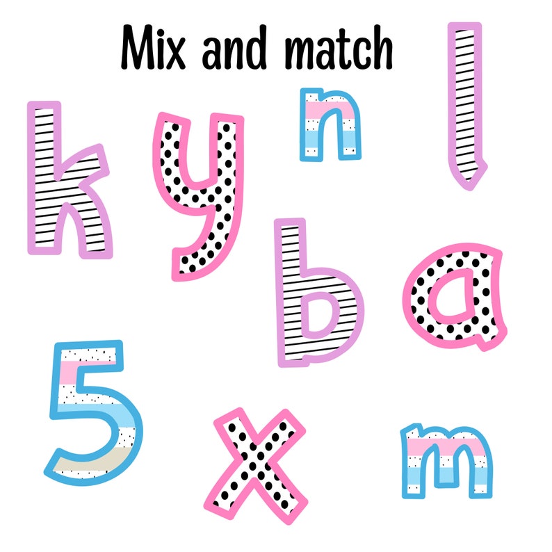 Bulletin Alphabet Letters Classroom Decor, Numbers, Punctuations ...
