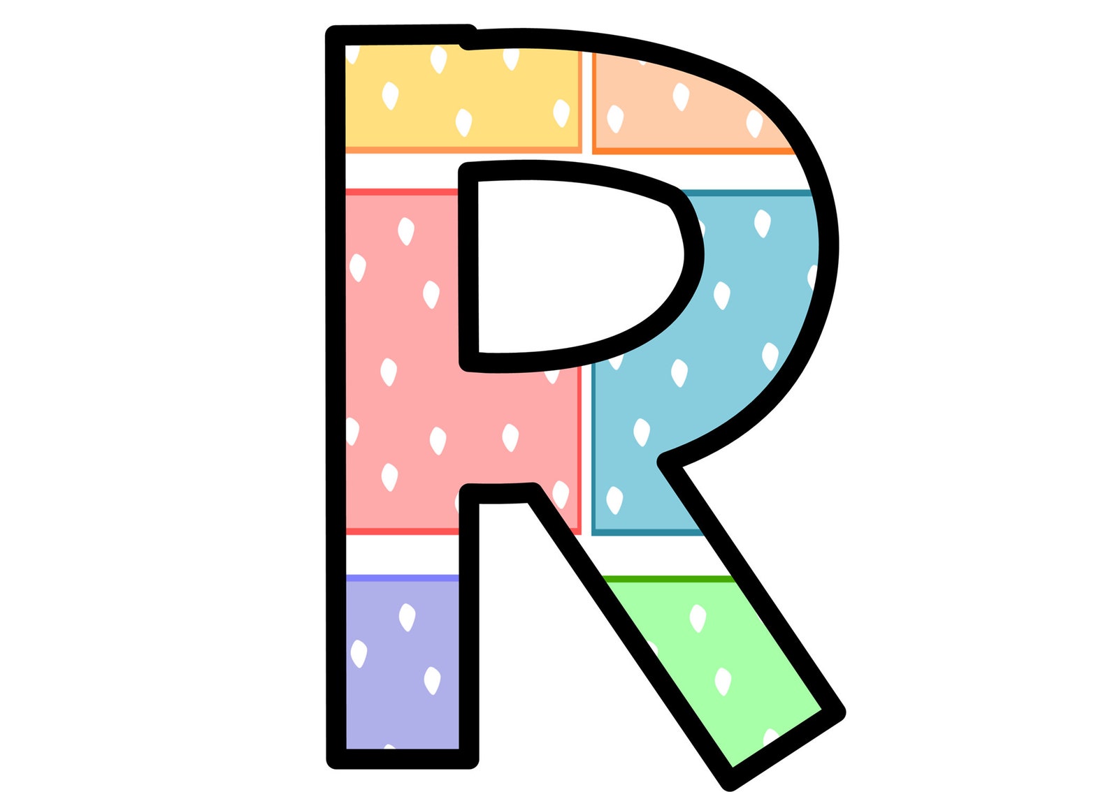 Bulletin Board Letters, Large Alphabet Letters, Printable Large ...