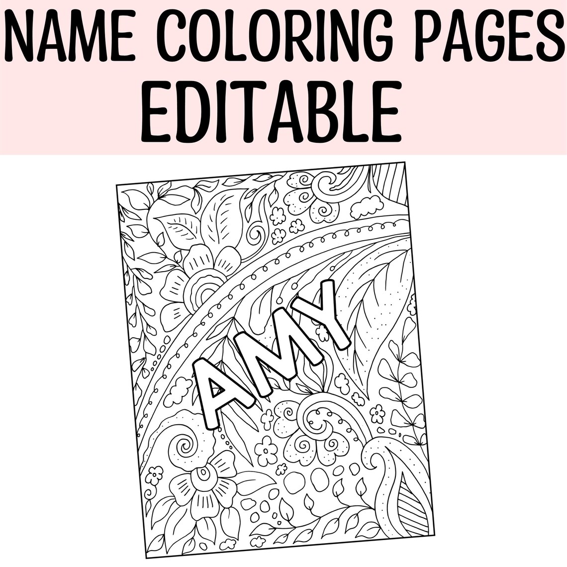 Printable Personalized Name Coloring Worksheets, Custom Name Coloring ...