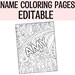 Printable Personalized Name Coloring Worksheets, Custom Name Coloring ...