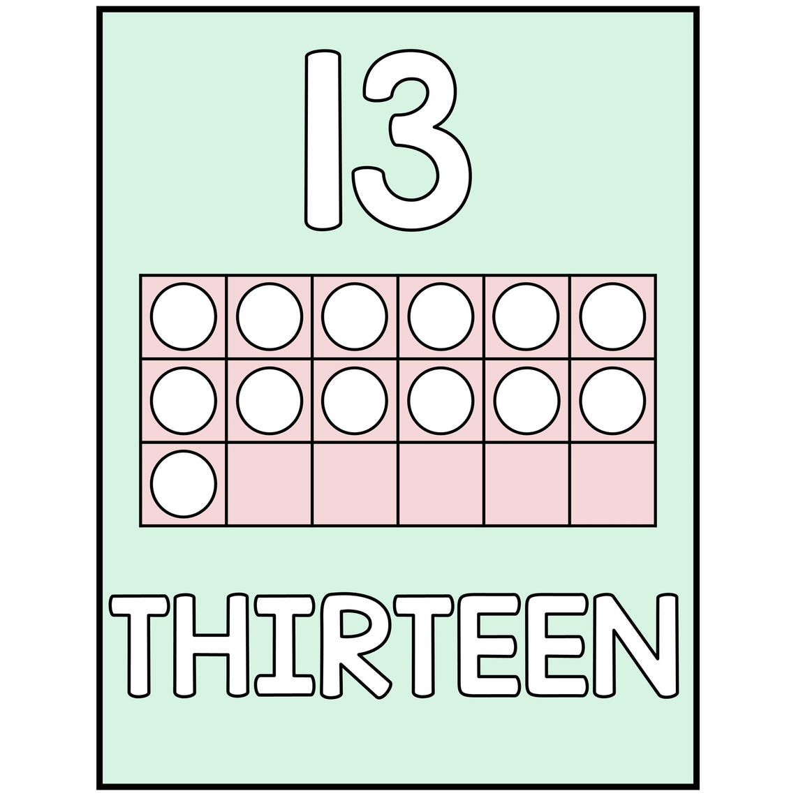 Printable Modern Calm Colors Classroom Number Posters Wall Display ...