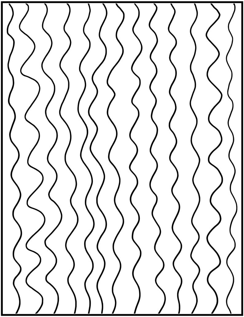 Art Therapy Minimalist Coloring Worksheets, Elegant Abstract ...