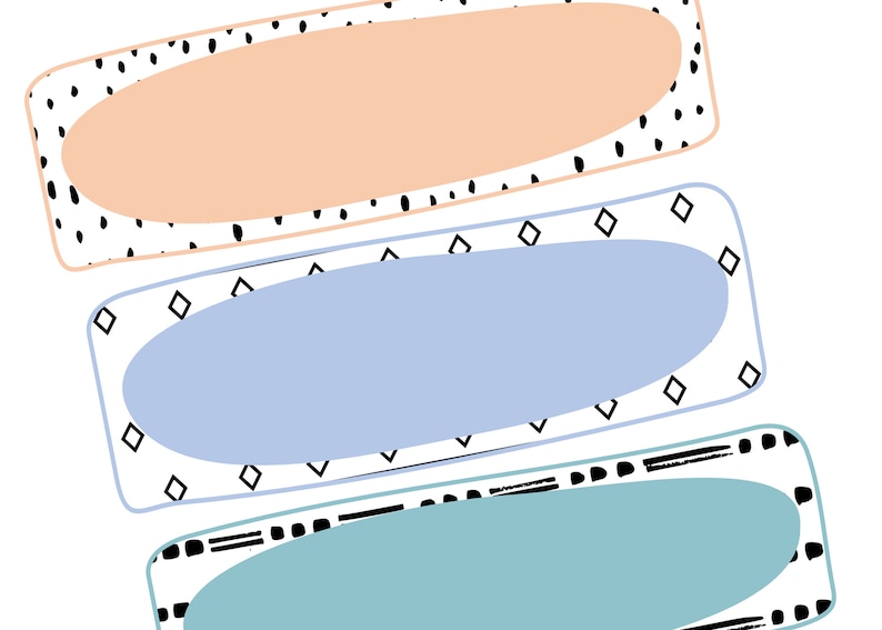 Student Name Tags, Student Labels, Classroom Labels, Boho Classroom ...