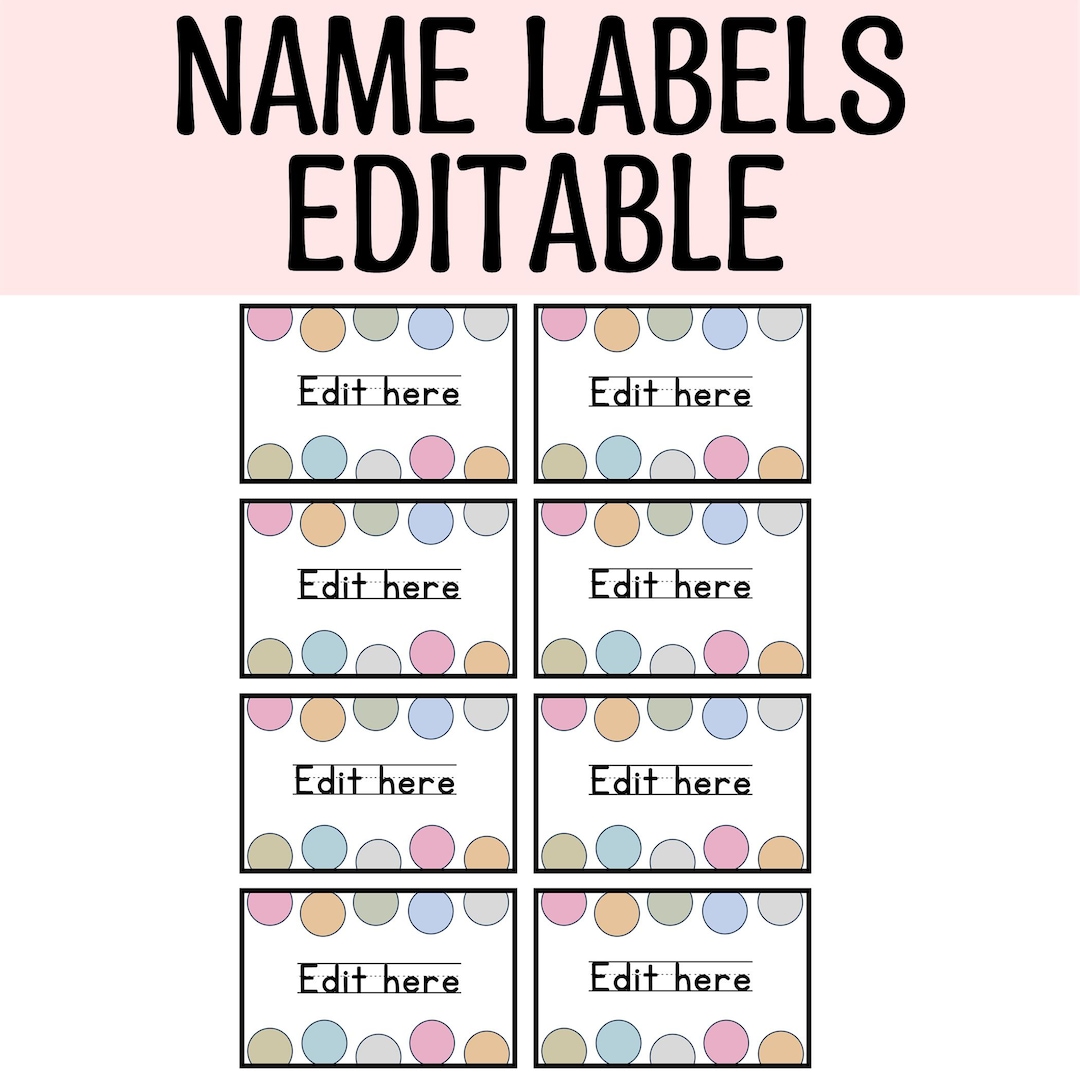 Printable Chevron Name Tags, Editable Colorful Chevron Labels, Back to ...