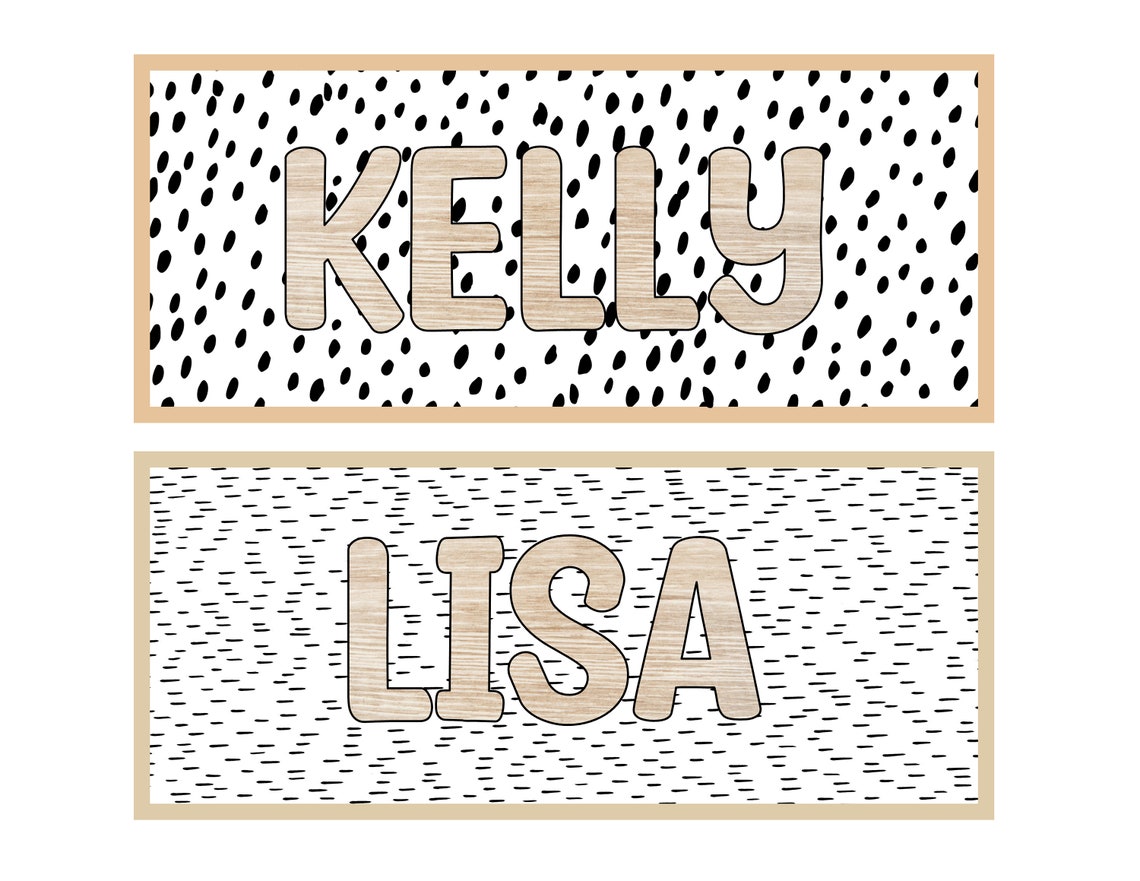 Printable Student Name Labels, Name Labels, Trolley Labels, Cubbies ...