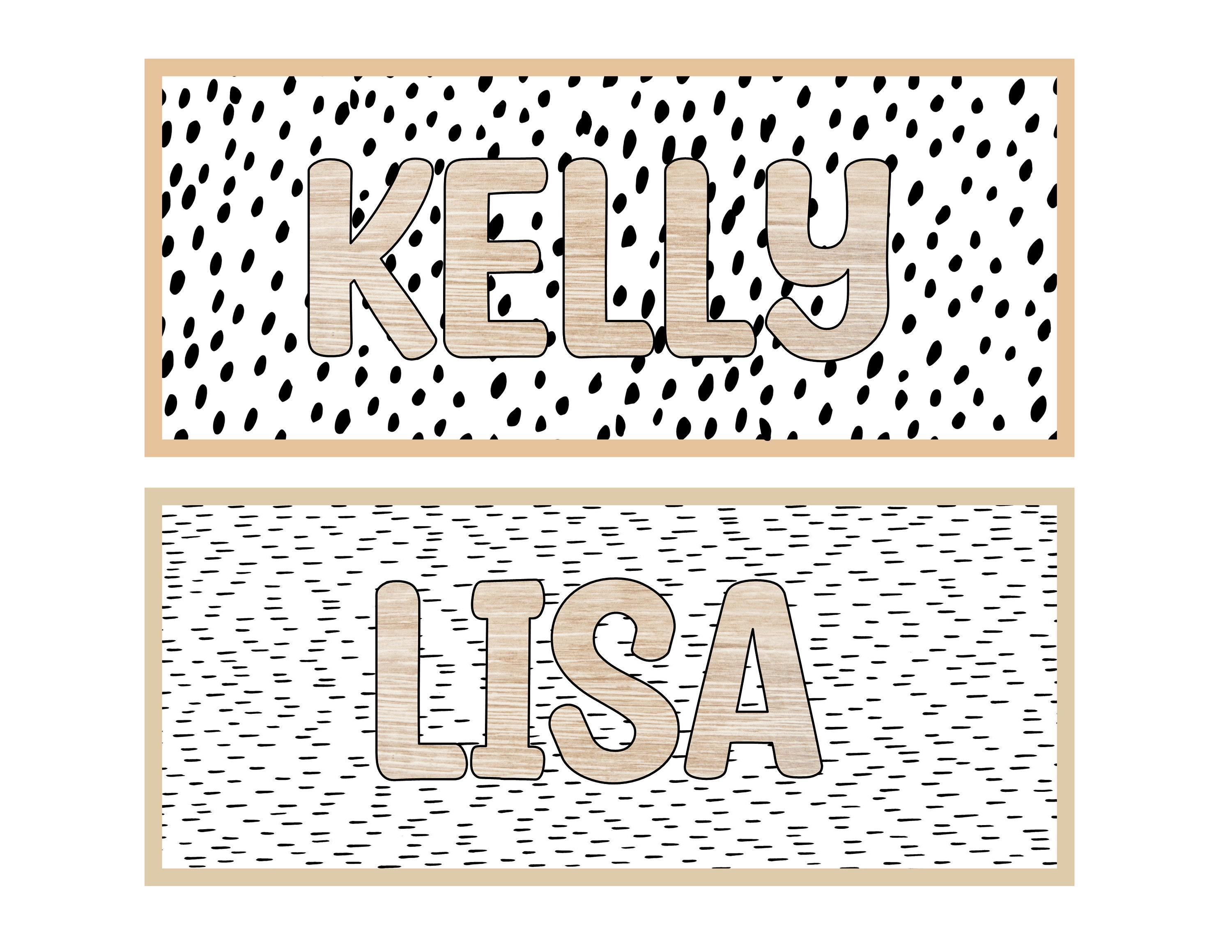 Printable Student Name Labels, Name Labels, Trolley Labels, Cubby ...