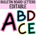 Printable Large Red Bulletin Board Alphabet Letters, Large Alphabet ...