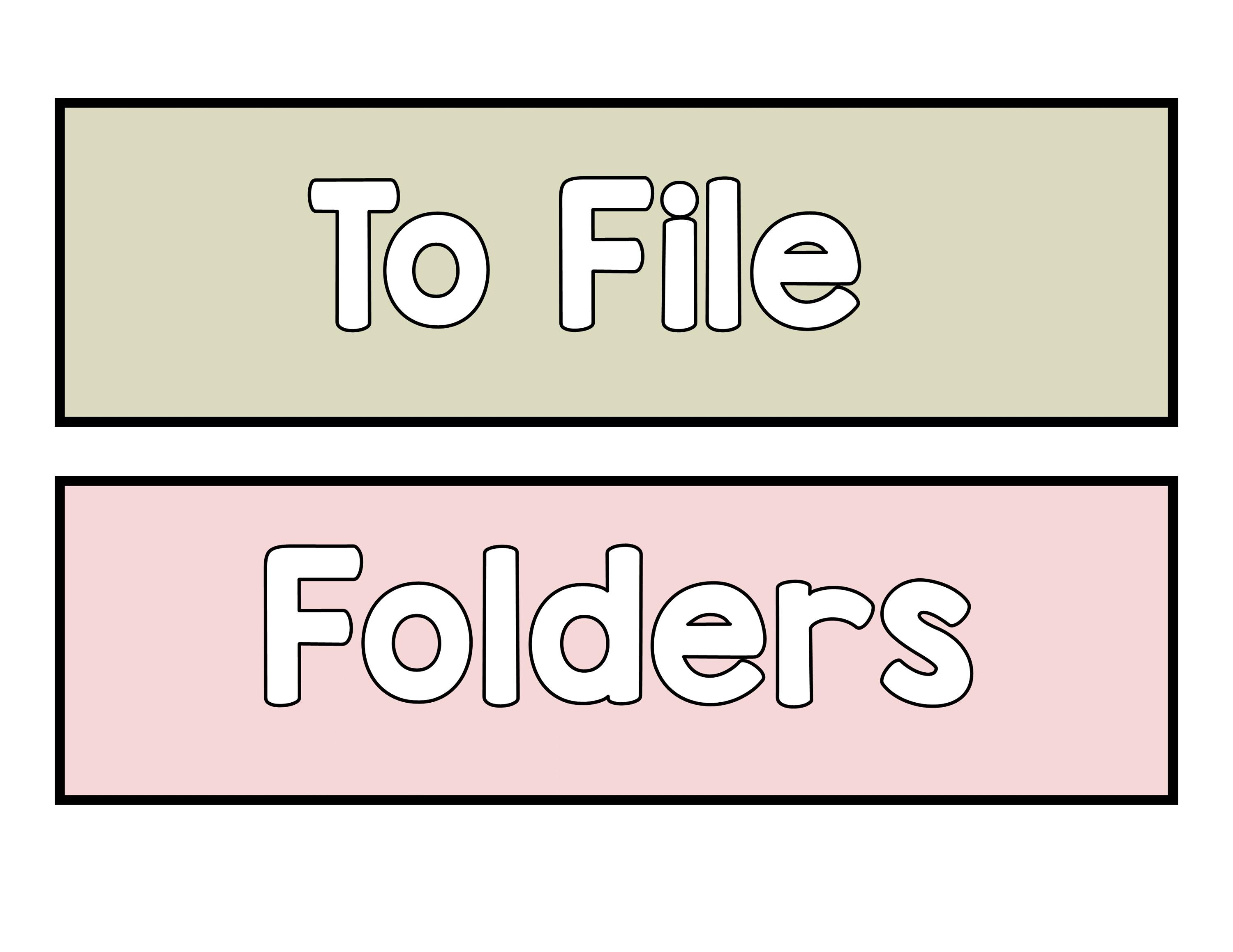 Printable Calm Colors 10 Drawer Cart Labels, Rolling Cart Labels, Name ...