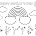 Printable Rainbow Mother's Day Coloring Worksheets,rainbow Coloring ...